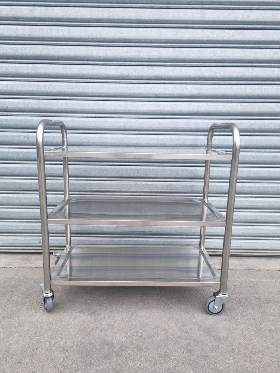 Stainless Steels Servers Trolley 3 Tier